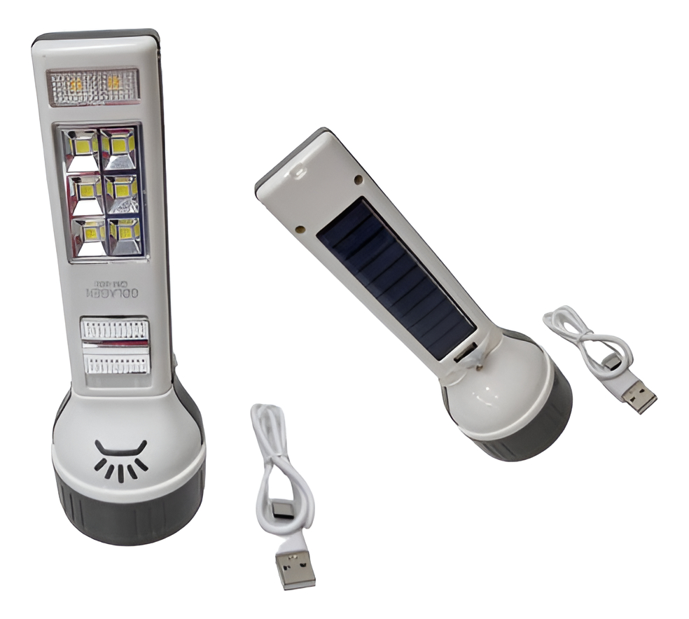 Linterna De Mano Solar Recargable Con Panel Integrado - Gran Aventura