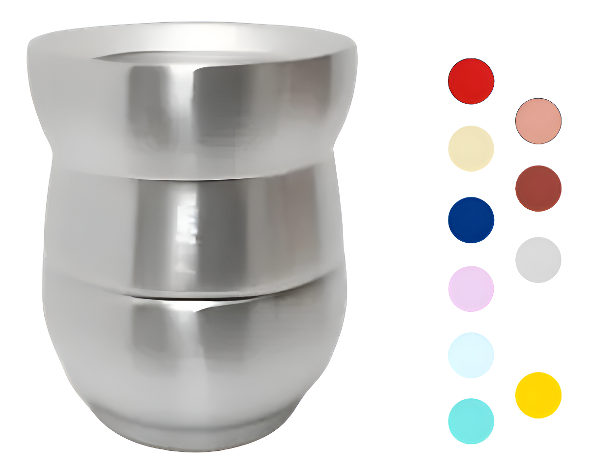 Mate Con Doble Pared En Acero Inox, Reforzado 140ml Comet Plateado Liso ...
