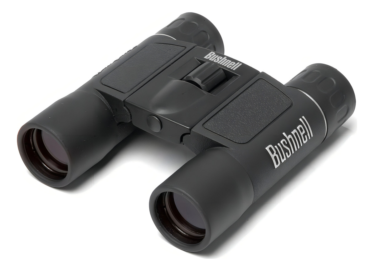 Binocular Larga Vista Bushnell 10x25 Powerview Negro Porro - Gran Aventura