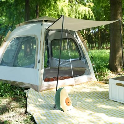 Carpa Autoarmable Explorer 4 Personas Impermeable Hexagonal - Gran Aventura